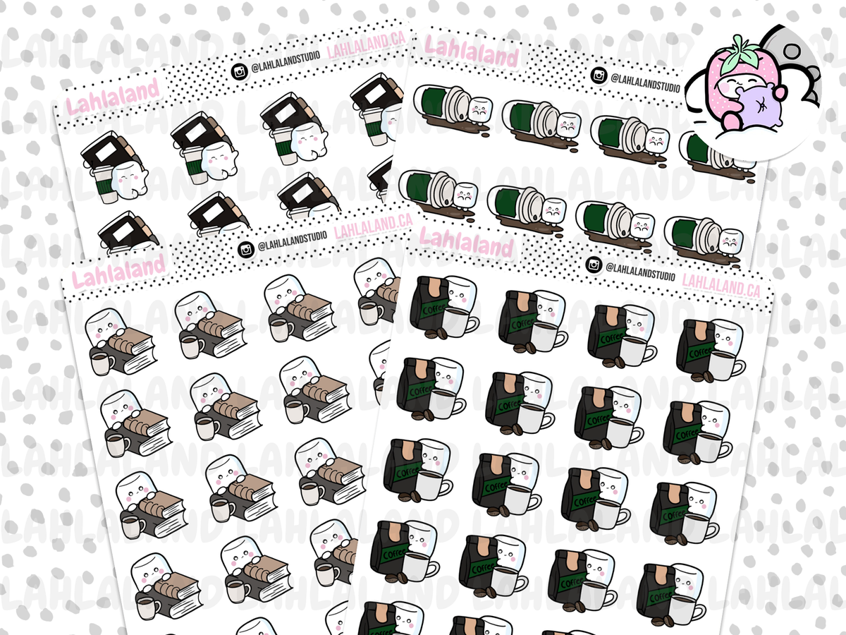 Tripp Coffee Shop Banners – Lahlaland - Printable Planner Stickers