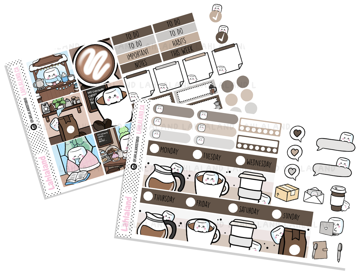 Hobonichi Cousin - Hug In A Mug Weekly Kit – Lahlaland - Printable ...